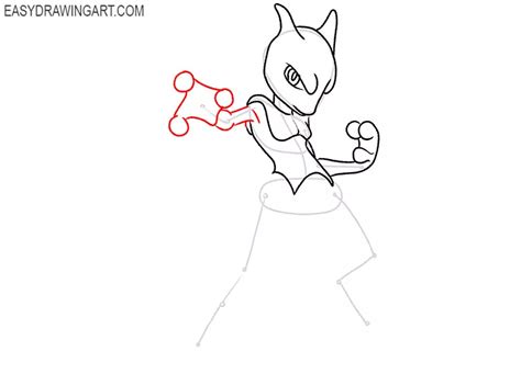 How To Draw Mewtwo Easy Drawing Art