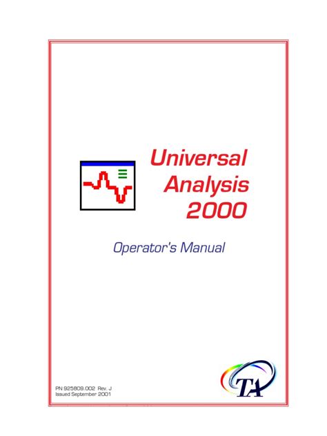 Ta Universal Analysis Manual License Data Analysis