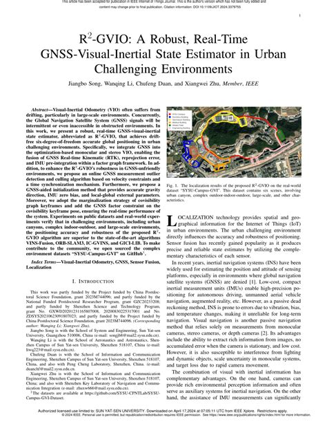Pdf R2 Gvio A Robust Real Time Gnss Visual Inertial State Estimator In Urban Challenging