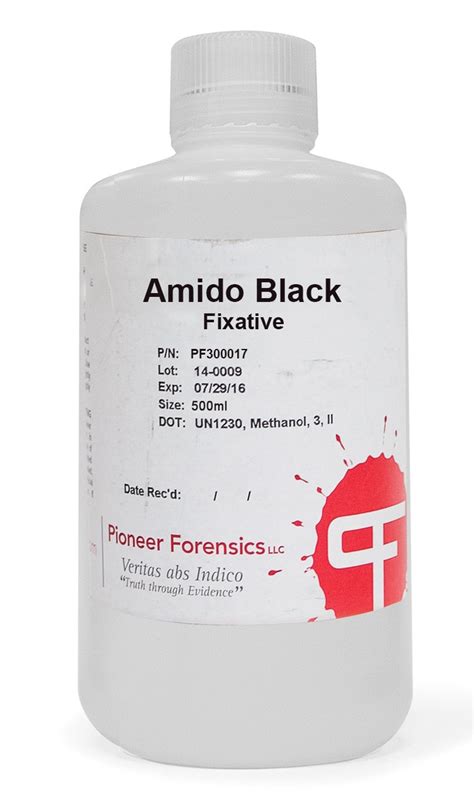 Blood Id And Enhancement Stains Reagents Amido Black Fixative