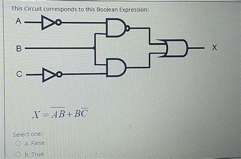 Solved This Circuit Corresponds To This Boolean Expression