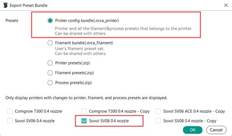 Orcaslicer Import Configuration File Windows Sovol 3d Printer Wiki