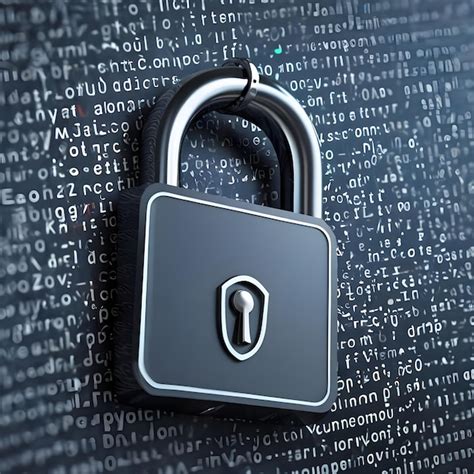Cybersecurity Background With Data Encryption Premium Ai Generated Vector