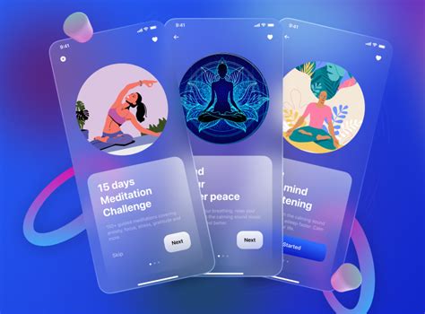 meditation app ui design by fawaz reh on dribbble