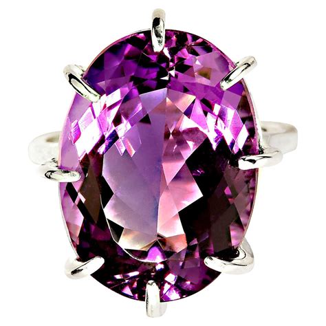 Ajd Bold And Exciting Amethyst And Ruby Dinner Ring February Birthstone