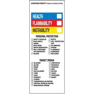 HazCom Labels On A Roll Substance Identity Seton