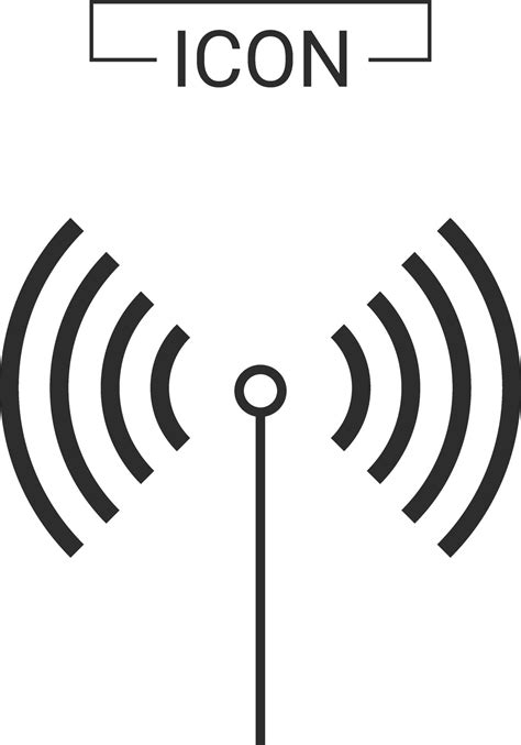 Wireless Icon Signal Connection Vector Art At Vecteezy