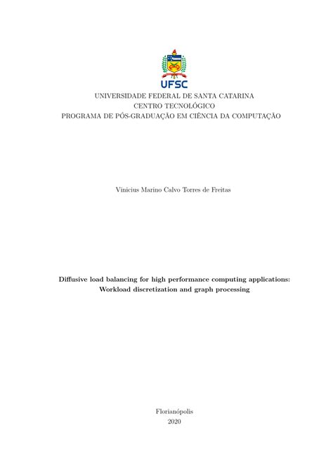 Pdf Diffusive Load Balancing For High Performance Computing Applications Workload