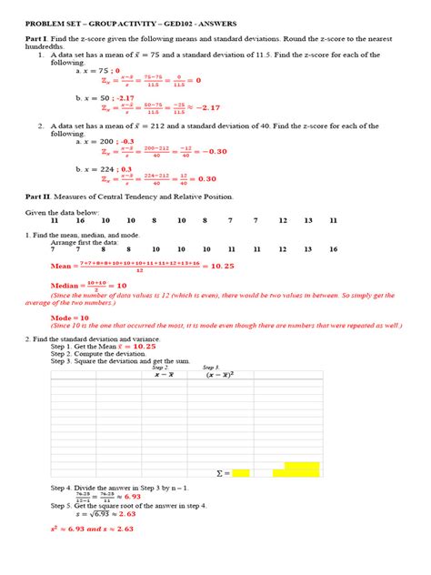 Problem Set Answers Pdf