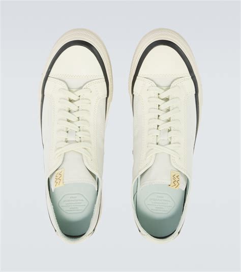 Nolan Leather Trimmed Canvas Sneakers In White Visvim Mytheresa