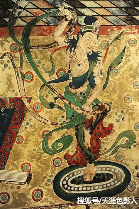 敦煌飞天壁画高清图 千图网 敦煌飞天壁画高清图 千图网