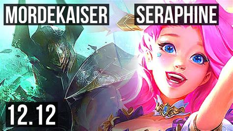 Mordekaiser Vs Seraphine Mid 6 Solo Kills 10 3 12 Dominating Na
