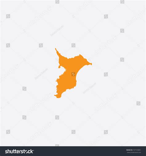 Map Of Chiba Prefecture Japan Vector Royalty Free Stock Vector