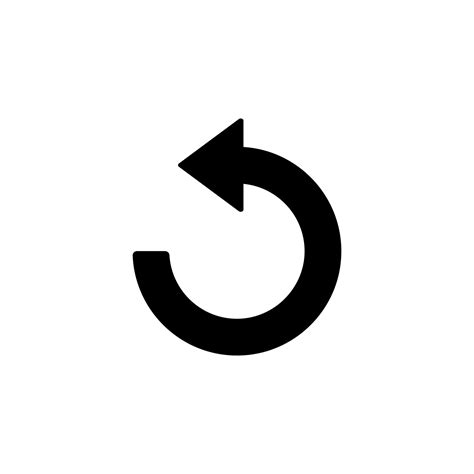 Arrow Rotate Vector Icon Illustration 23201874 Vector Art At Vecteezy