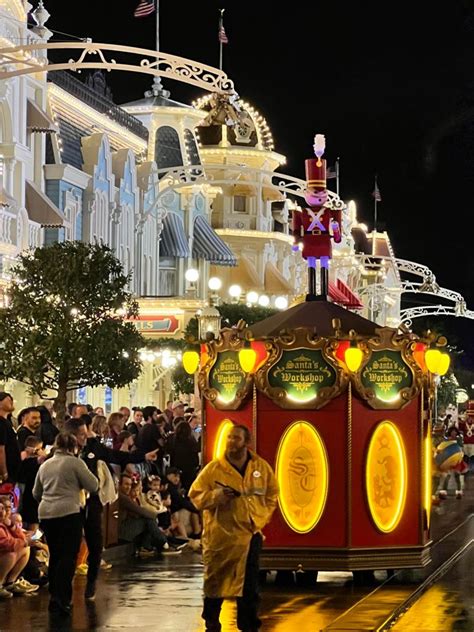 Float Breaks Down During Mickeys Once Upon A Christmastime Parade