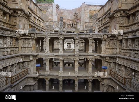 Innere Blick Auf Rani Ki Vav Ein Aufwendig Konstruierte Stepwell Am