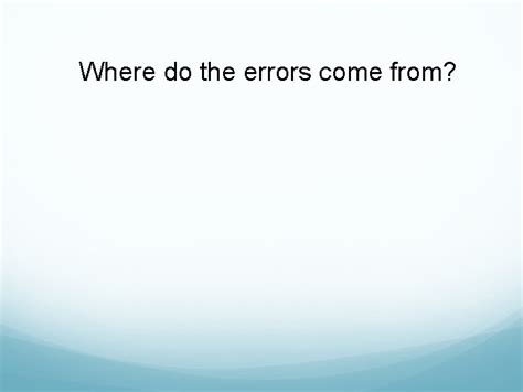 Machine Arithmetic And Associated Errors Introduction To Error