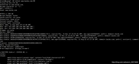 使用telnet访问网站telnet 网址 Csdn博客