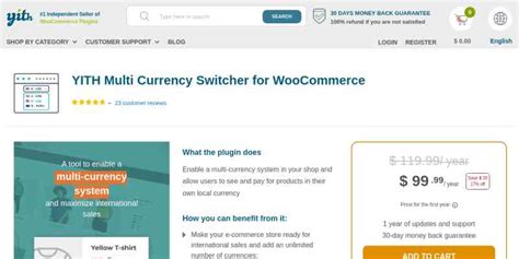 YITH Multi Currency Switcher For WooCommerce Pluginizer