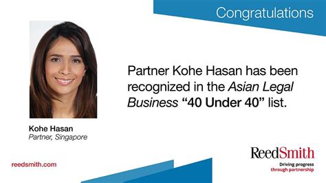 Congratulations To Singapore Partner Kohe Hasan Who Is Recognized In