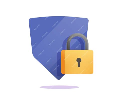 Premium Vector Lock Shield As Secure Identity Access Protection Icon Or Guard Anti Virus