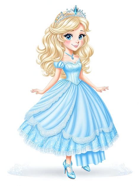 Premium Photo Disney Princess Is Smiling Face On White Background