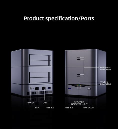 Intel Jasper Lake N4500 Cpu 4 Bay 2 5 Ssd 8g 16g Ram Multi Interface Nas Cloud Storage Server