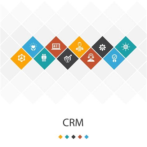 Premium Vector Crm Trendy Ui Template Infographics Conceptcustomer Management Relationship