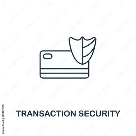 Transaction Security Icon Thin Line Style Symbol From Online Marketing Icons Collection