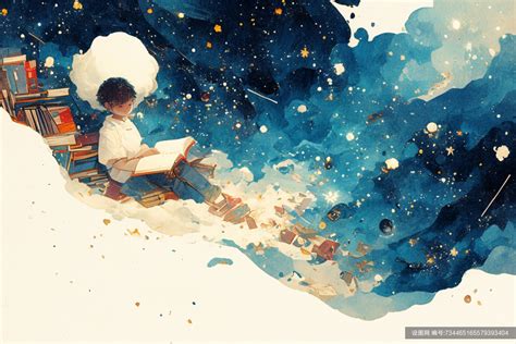 少儿看书插画创作png下载编号734465165579393404 设图网