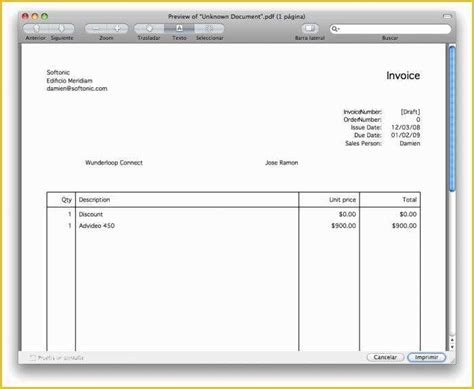 Apple Invoice Template