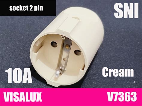 Visalux V7363 Socket 2 Pin 10a Stop Kontak Soket Sni Kuningan Lazada Indonesia