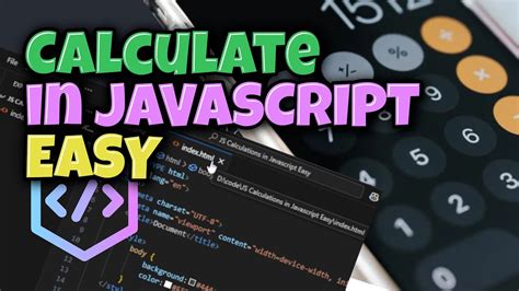 🧮calculate In Javascript Easy Js Javascript Youtube