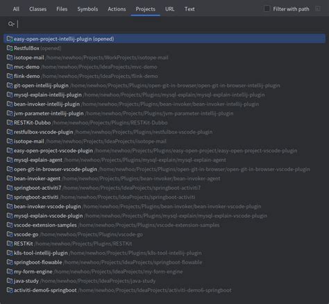 Easy Open Project IntelliJ IDEs Plugin Marketplace
