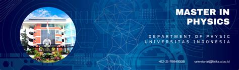 Master In Physics Department Of Physics