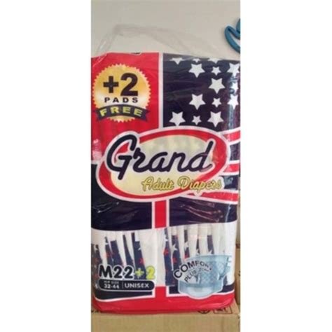 Grand Adult Diaper Medium 22 2pcs Lazada Ph