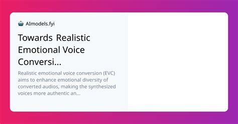 Towards Realistic Emotional Voice Conversion Using Controllable Emotional Intensity Ai