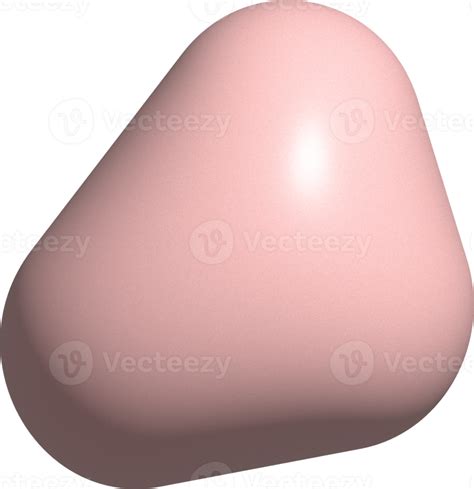 Pink 3d Abstract Blob Shape Decoration 13113940 Png