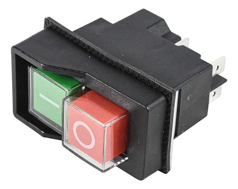 Interruptor Magnético 4 Pines 120v Ca Negro Encendido Apagado