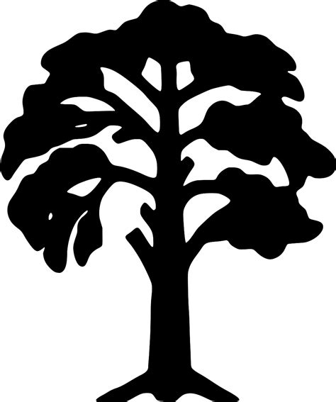 SVG Tree Leaves Plant Free SVG Image Icon SVG Silh