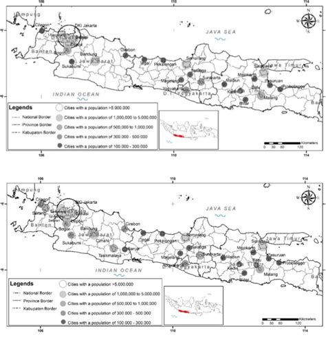 1 The Development Of Cities In Java 2000 Above 2015 Below