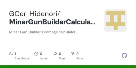 Miner Gun Builder Calculator Beta Minergunbuilder
