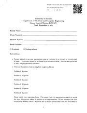 Linear Control Theory Final Assessment Problem Solving Guide Course Hero