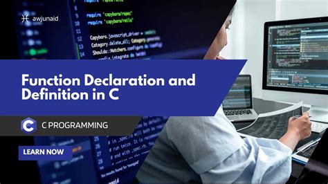 Function Declaration And Definition In C Abdul Wahab Junaid