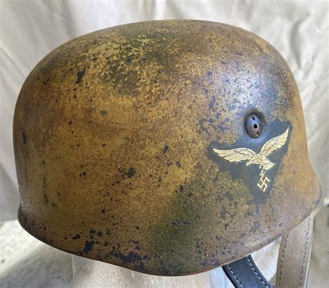 Ww2 German Fallschirmjager Helmet Antique Sonderklasse German Ww2