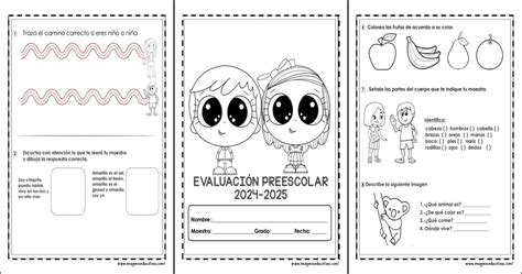 Cuadernillo De Actividades Evaluación Preescolar Imagenes Educativas