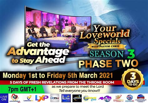 Your Loveworld Specials With Pastor Chris Season 3 Phase 6 Artofit