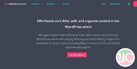 Admin Columns Pro Advanced Custom Fields For Wordpress