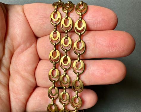 Gorgeous Vintage Solid Brass Fancy Chain Sold Per Yard Sku Chain519
