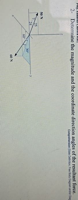 2 ﻿determine The Magnitude And The Coordinate